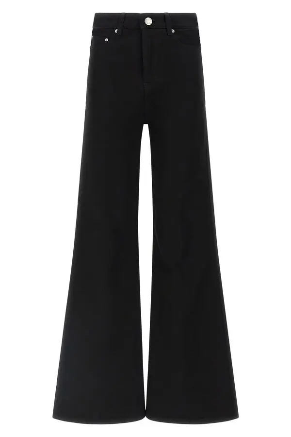 AMI Paris Flared Leg Jeans - Black
