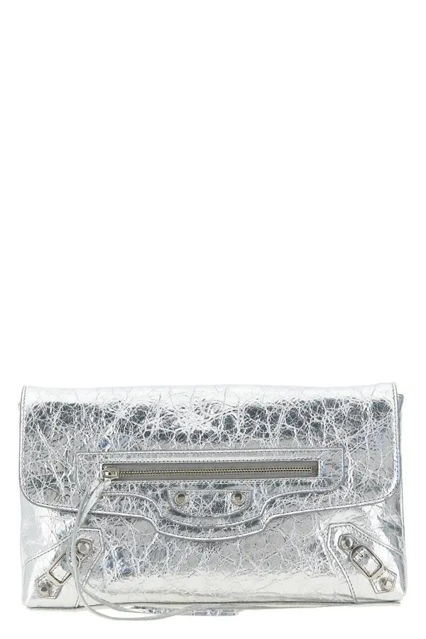 Balenciaga Le City' Clutch - Silver