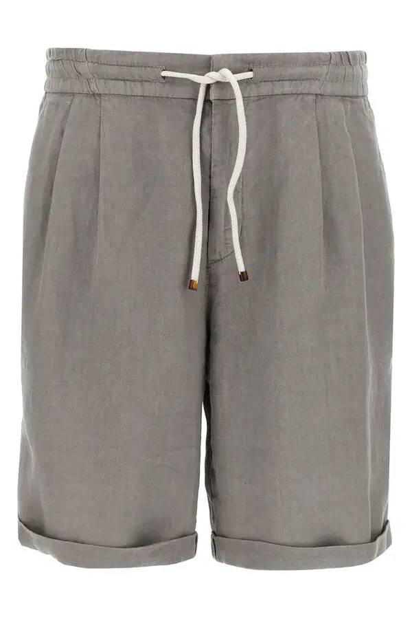 Brunello Cucinelli Linen Bermuda Shorts