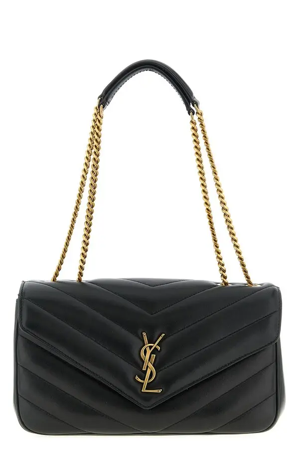 Saint Laurent Loulou' Medium Shoulder Bag - Black
