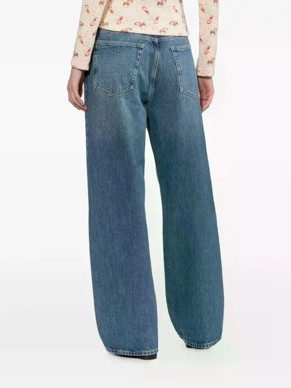 Rag & Bone Wide-leg Whiskered Jeans