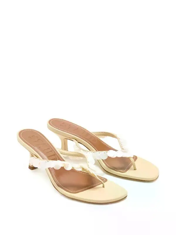 Staud Freja Embellished Sandals - Neutrals