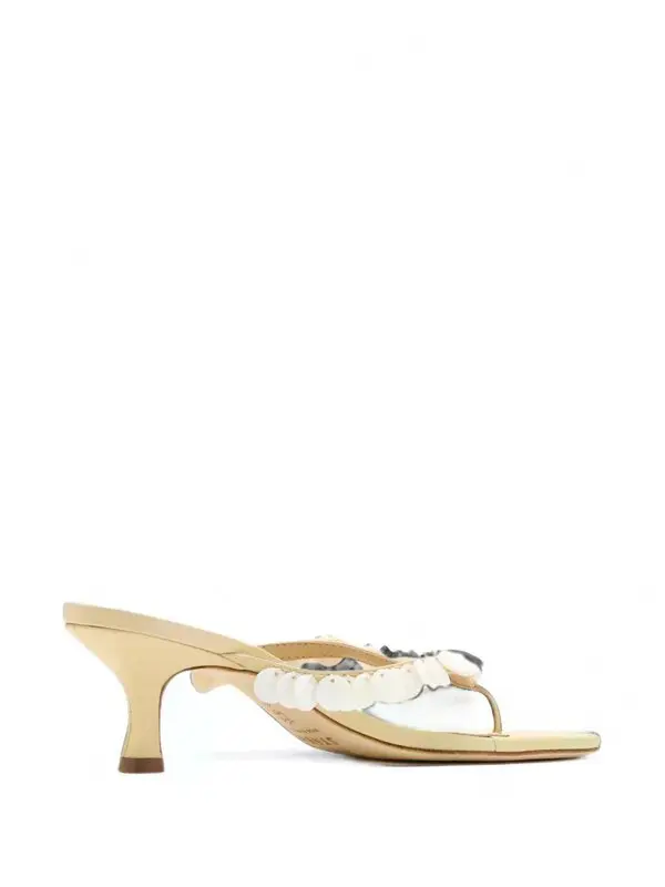 Staud Freja Embellished Sandals - Neutrals