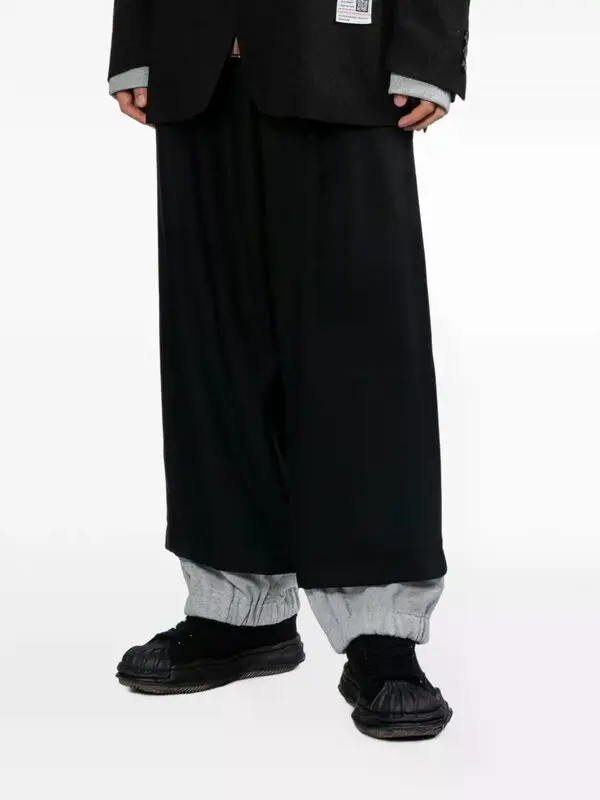 Mihara Yasuhiro Layered Wide-leg Trousers