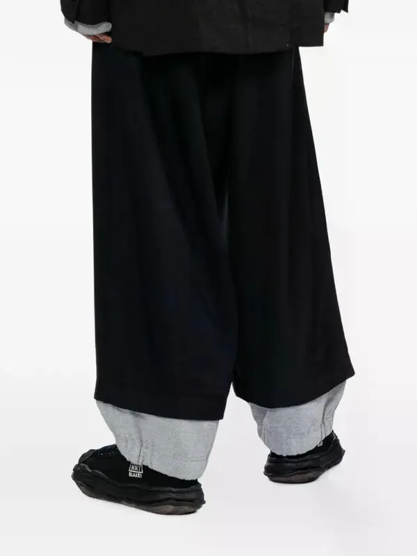 Mihara Yasuhiro Layered Wide-leg Trousers