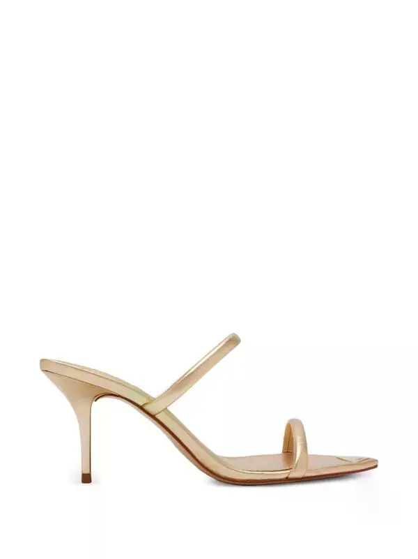 Schutz Metallic Pointed-toe Heeled Sandals - Gold