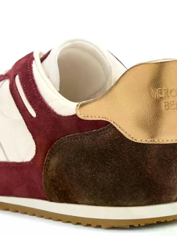 Veronica Beard Natalia Quilted Suede Sneakers - White