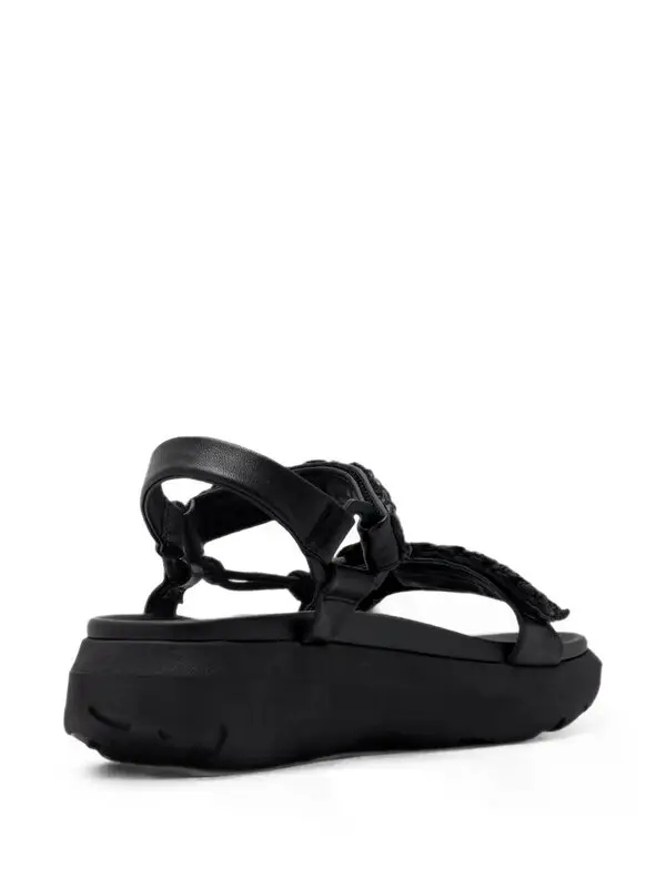 ONWUAD Gabe Woven-leather Platform Sandals