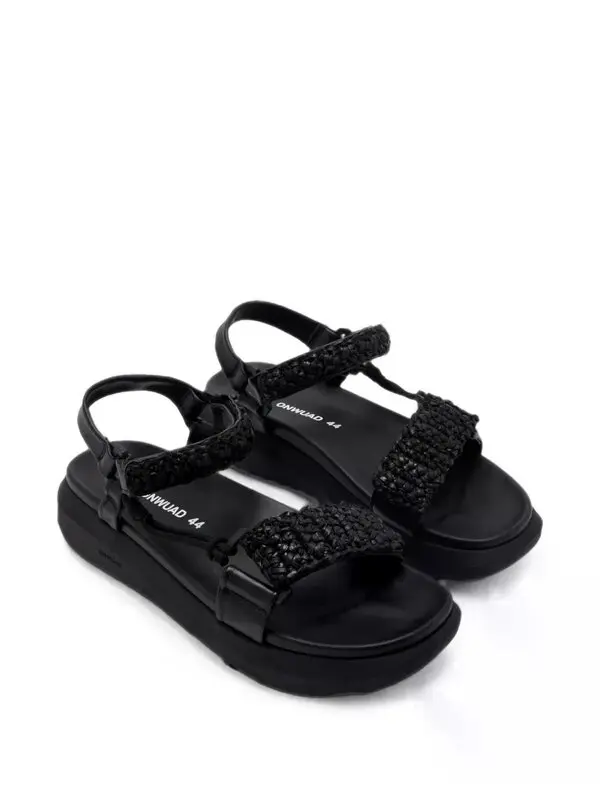 ONWUAD Gabe Woven-leather Platform Sandals
