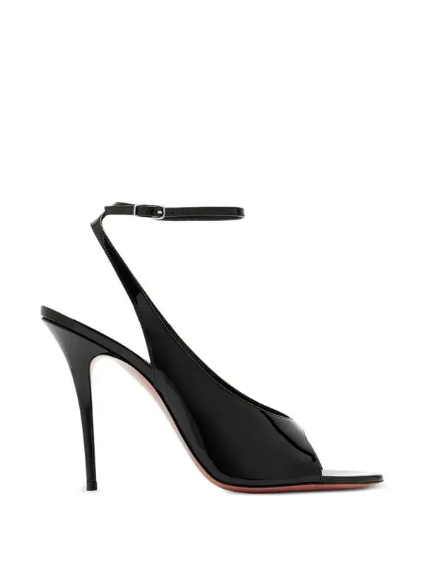 Amina Muaddi Anok Patent-leather Sandals