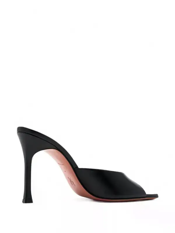 Amina Muaddi Alexa Leather Sandals