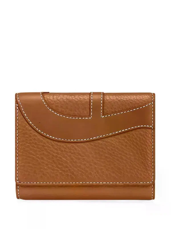 AIGNER Deborah Pebbled Leather Wallet - Brown