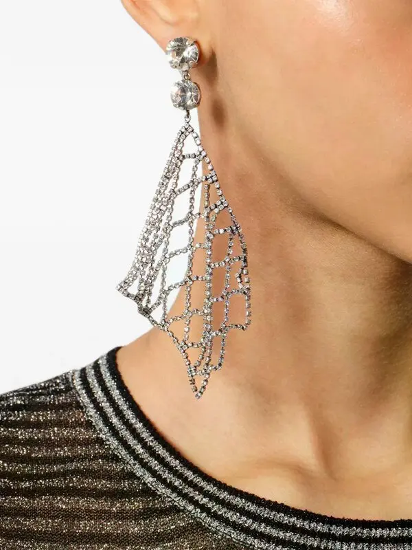 Isabel Marant Étoile Thalia Asymmetric Crystal-embellished Earrings