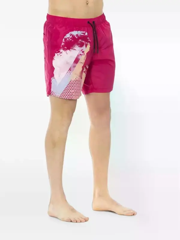 BIKKEMBERGS Graphic-print Drawstring Swim Shorts