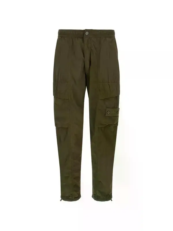 Stone Island Nylon Smerigliato_s.i. Ghost Loose-fit Cargo Trousers With Snap Pockets - Green