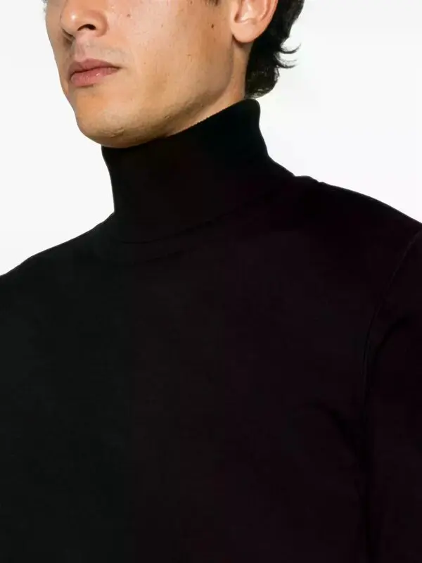 Stone Island Ghost Logo-patch Roll-neck Sweater
