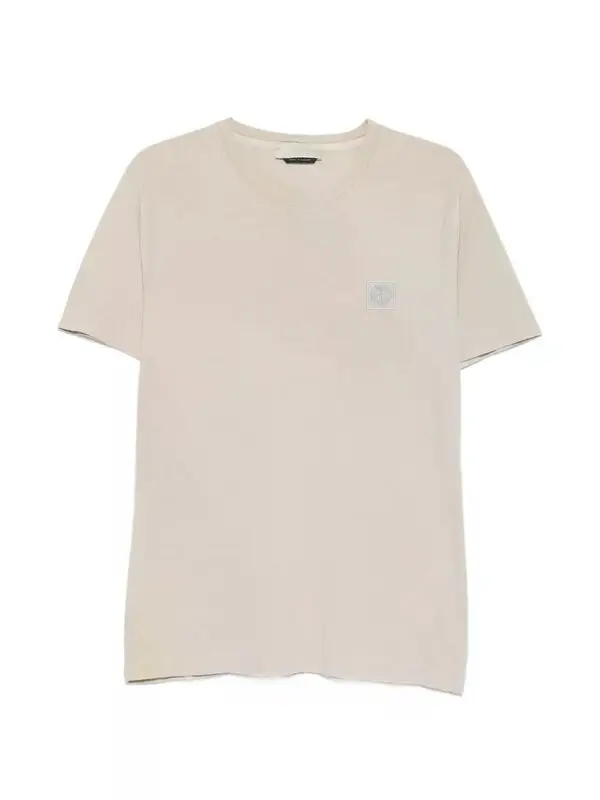 Stone Island Ghost Logo-patch T-shirt - Neutrals