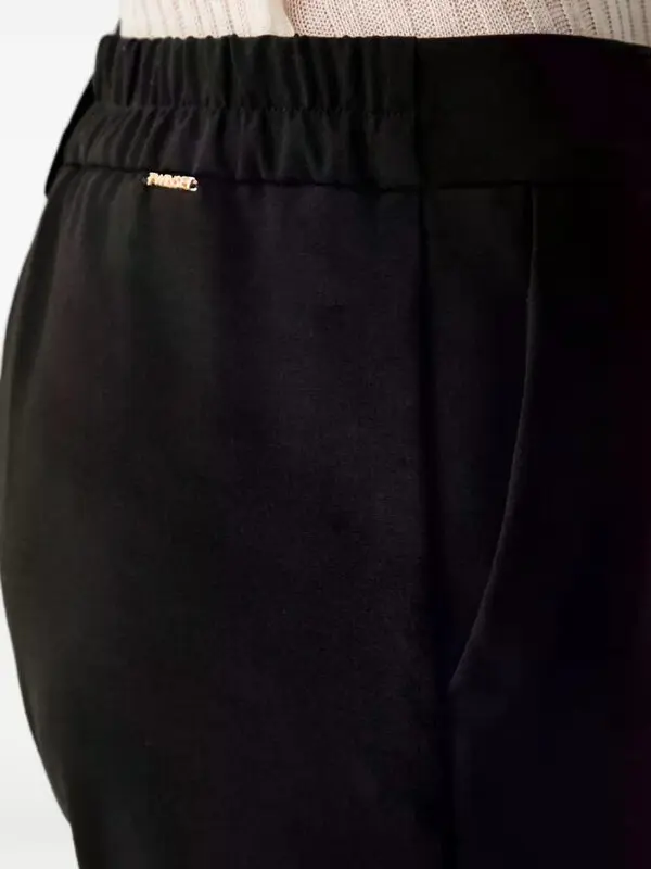 TWINSET Pressed-crease Straight-leg Trousers