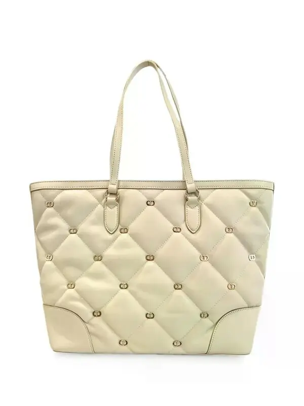 TWINSET Quilted Logo-plaque Shoulder Bag