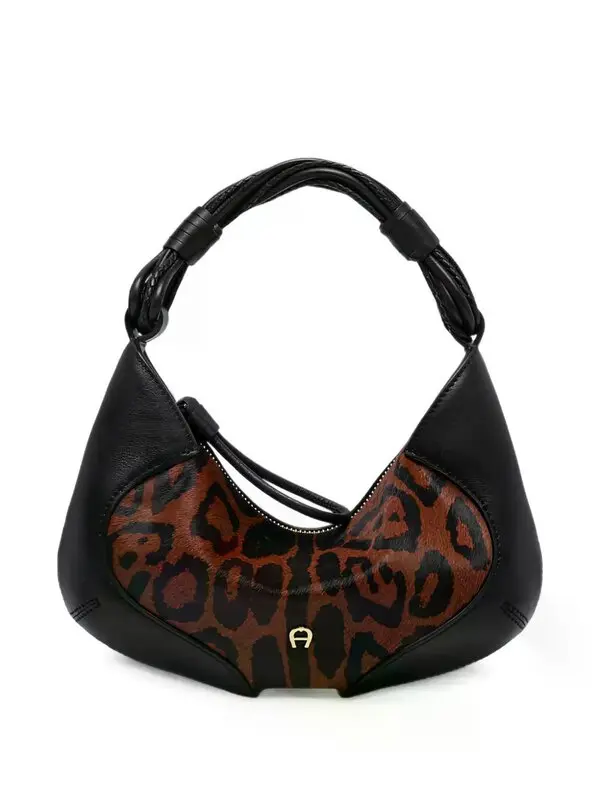 AIGNER Small Giara Ocelot Leopard-print Shoulder Bag