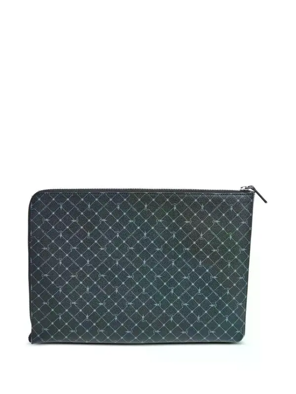 TRUSSARDI Plane-print Monogram Clutch Bag