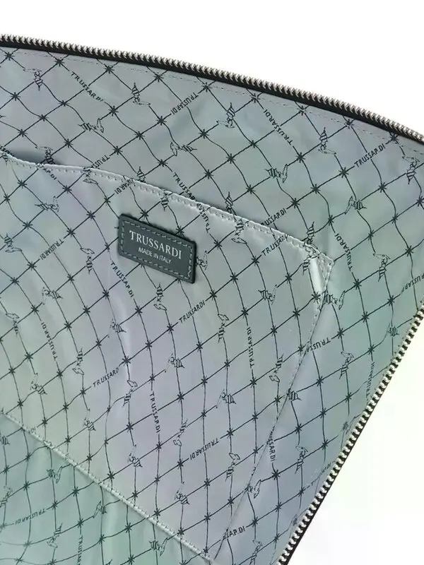 TRUSSARDI Plane-print Monogram Clutch Bag