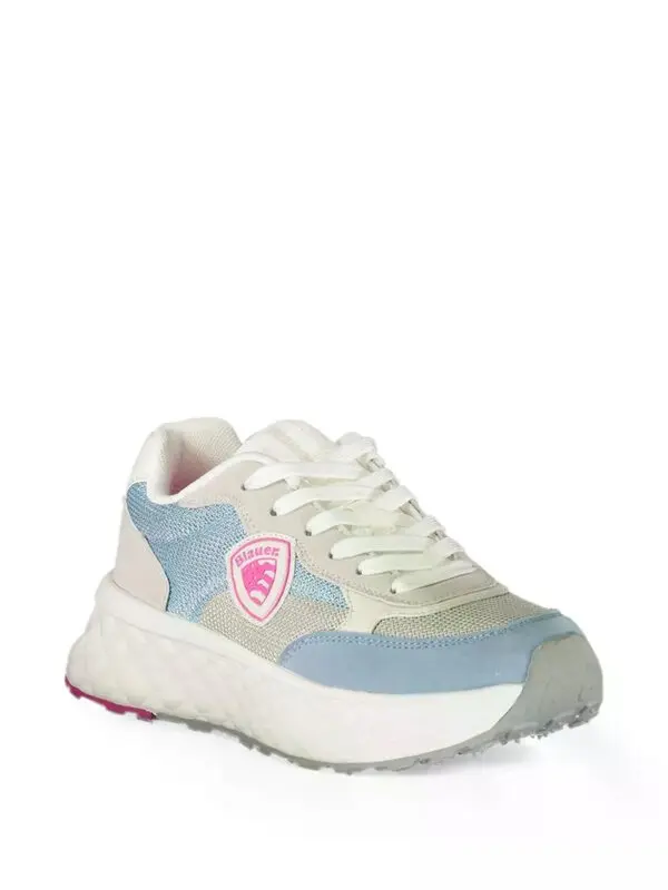 BLAUER. Logo-patch Low-top Sneakers