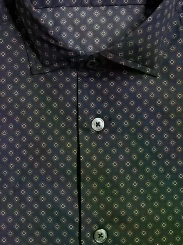 BAGUTTA Geometric-print Slim-fit Shirt