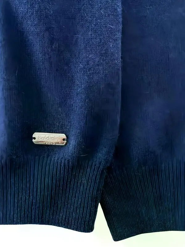 BALDININI Logo-plaque Crew-neck Sweater