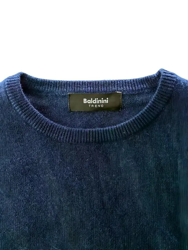 BALDININI Logo-plaque Crew-neck Sweater