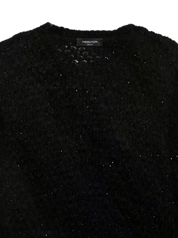 Fabiana Filippi Sequin-embellished Chunky-knit Sweater