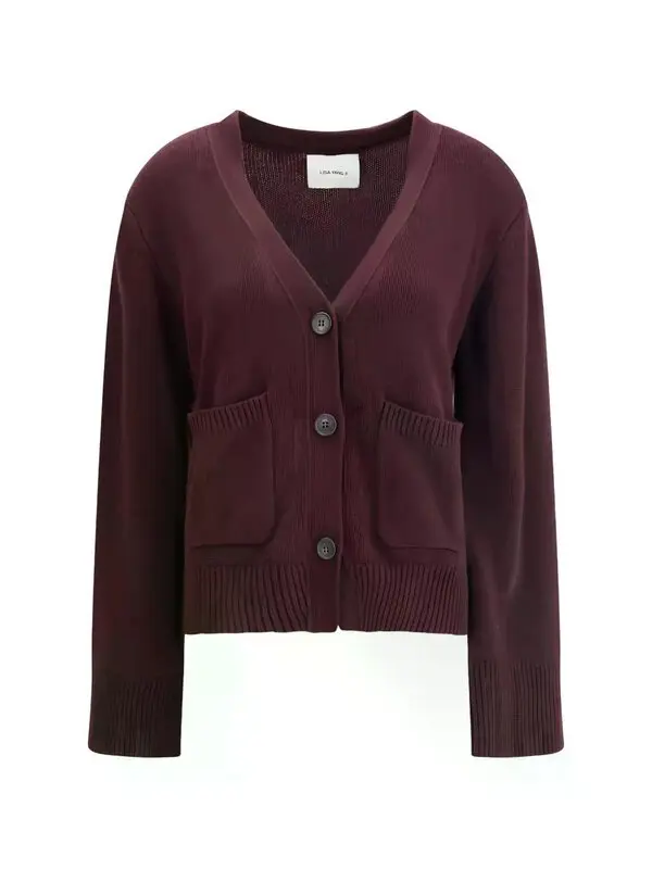 LISA YANG V-neck Patch-pocket Cardigan