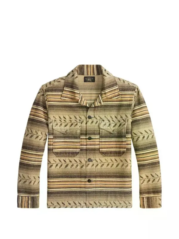 Ralph Lauren Striped Leaf-print Jacket
