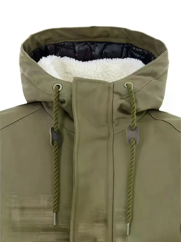Moose Knuckles Drawstring-hood Logo-patch Parka