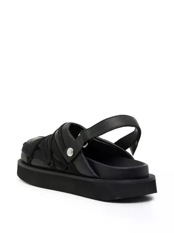 Rick Owens Padded Megalace Mules - Black