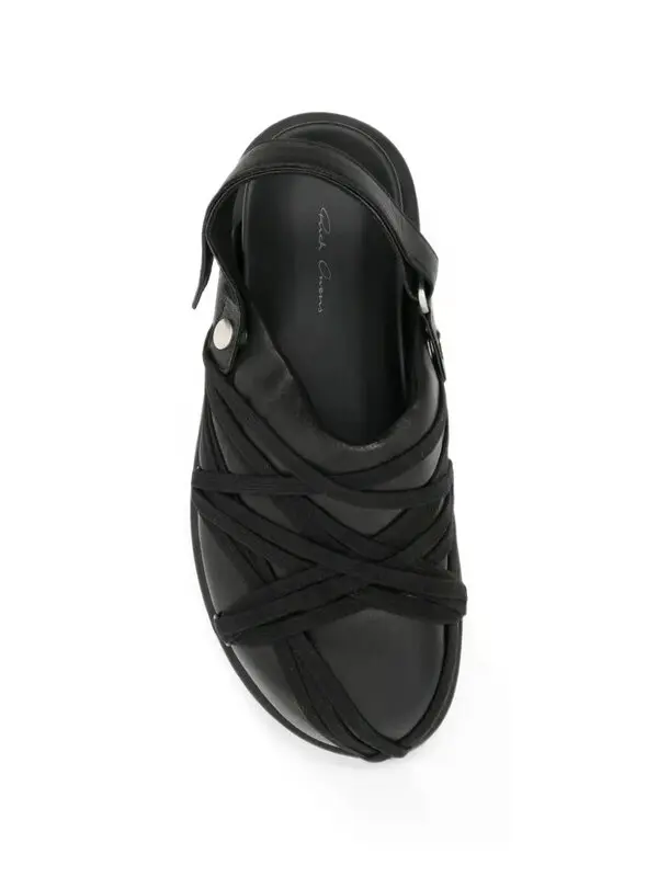 Rick Owens Padded Megalace Mules - Black