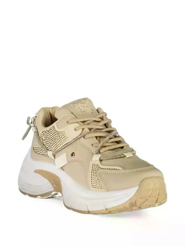 LAURA BIAGIOTTI Crystal-embellished Chunky-sole Sneakers