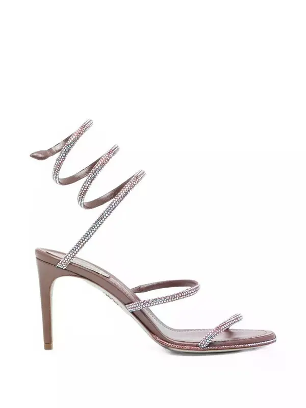 Rene Caovilla 105mm Cleo Sandals - Brown