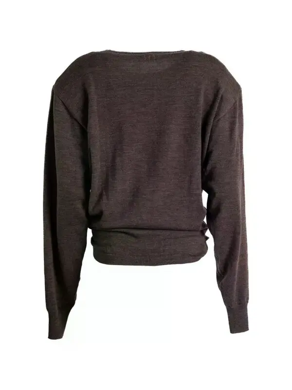 Magda Butrym Rosette-detail Gathered Sweater