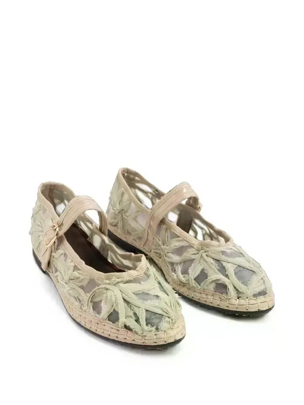 FLABELUS Pierre Floral-mesh Espadrilles