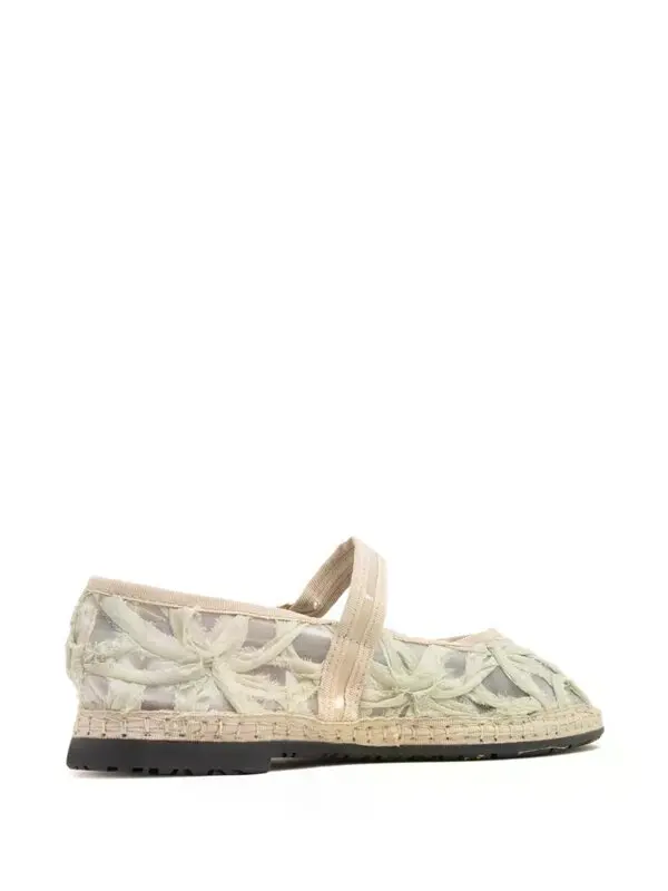 FLABELUS Pierre Floral-mesh Espadrilles
