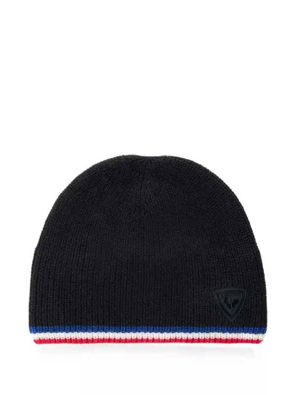 Rossignol Snowblaze Stripe-trim Beanie Hat - Black