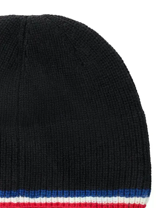 Rossignol Snowblaze Stripe-trim Beanie Hat - Black
