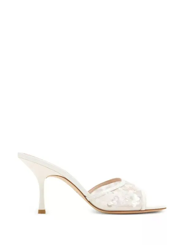 STUART WEITZMAN Montrose Sequin-embellished Mesh Sandals