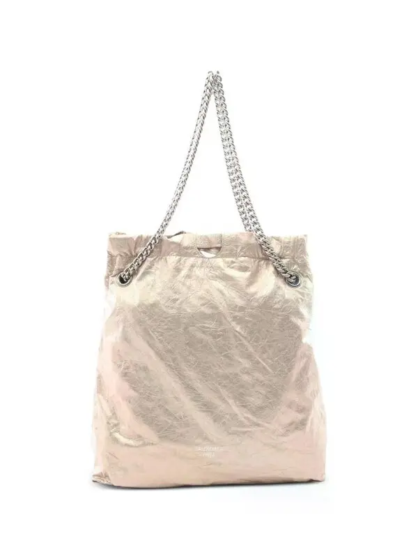 Balenciaga 2010s Crush Chain Tote Bag - Gold