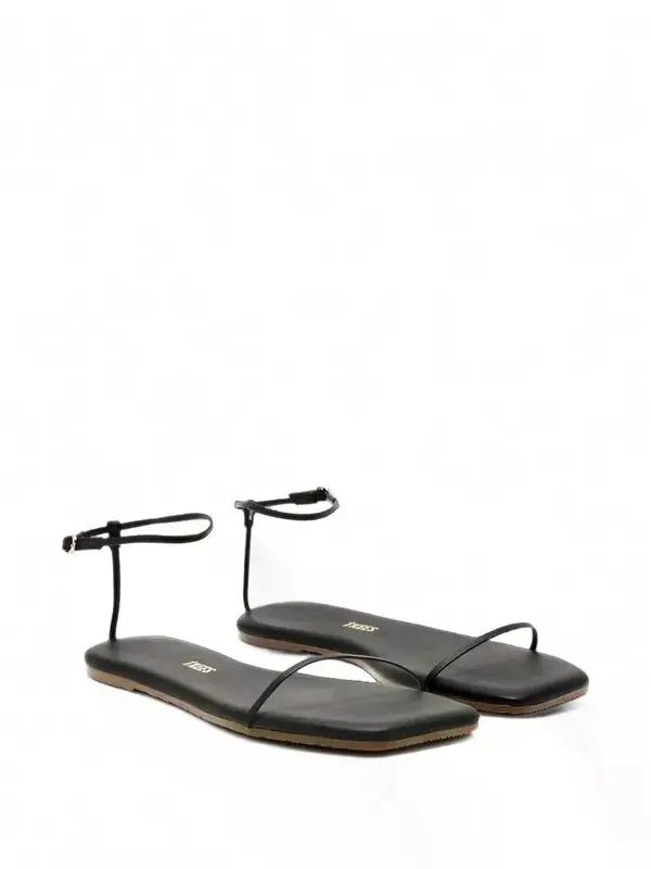 Tkees Twiggy Square-toe Sandals - Black