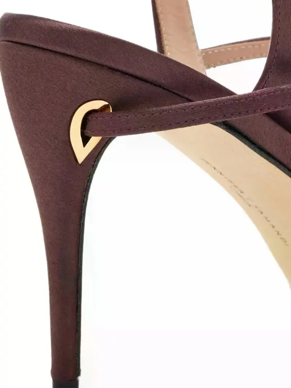 Jennifer Chamandi Vittorio 85 Ruched Tulle Heeled Pumps