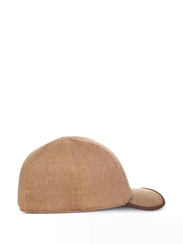 Canali Contrast-trim Baseball Cap - Neutrals