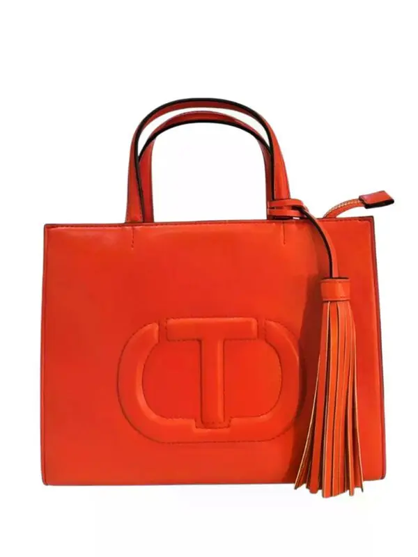 TWINSET Logo-embossed Tassel-detail Tote Bag