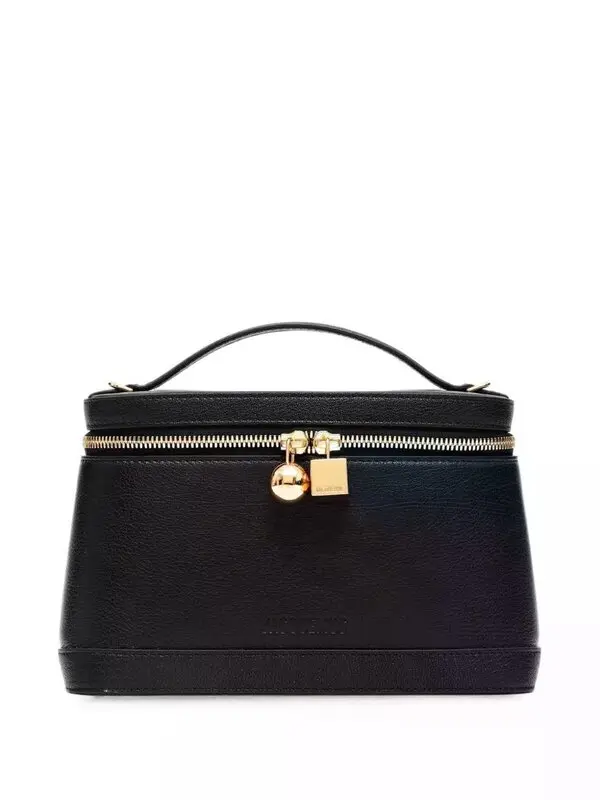 Jacquemus Logo-plaque Leather Crossbody Bag - Black